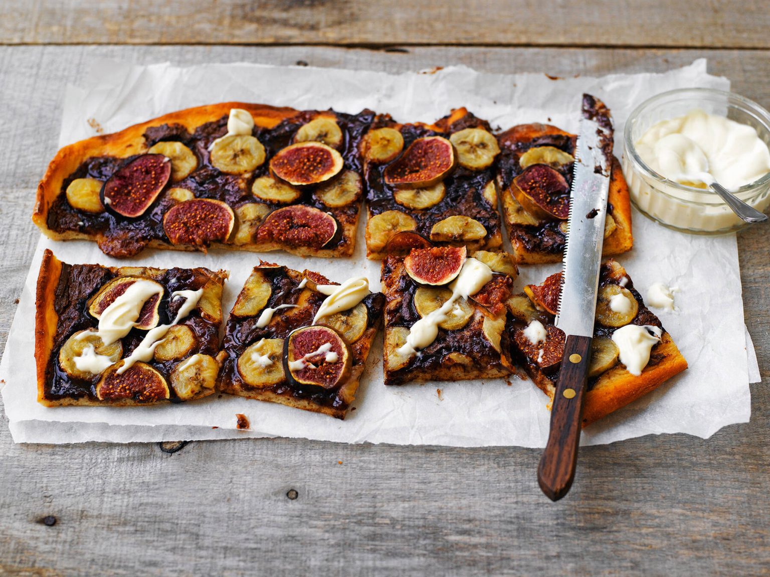 Viikuna-banaanipizza - Valio