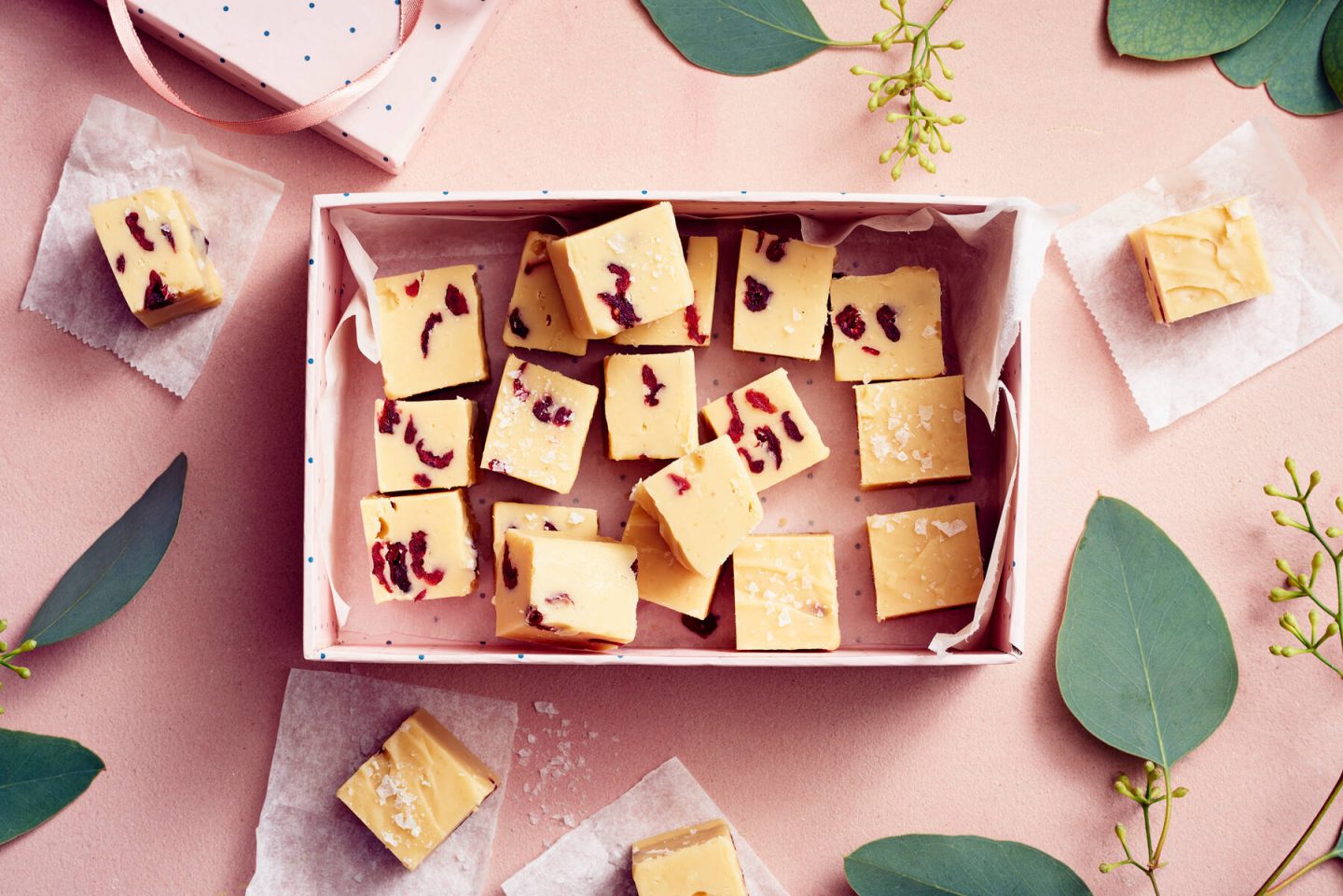 Kinuski-karpalofudge - Valio