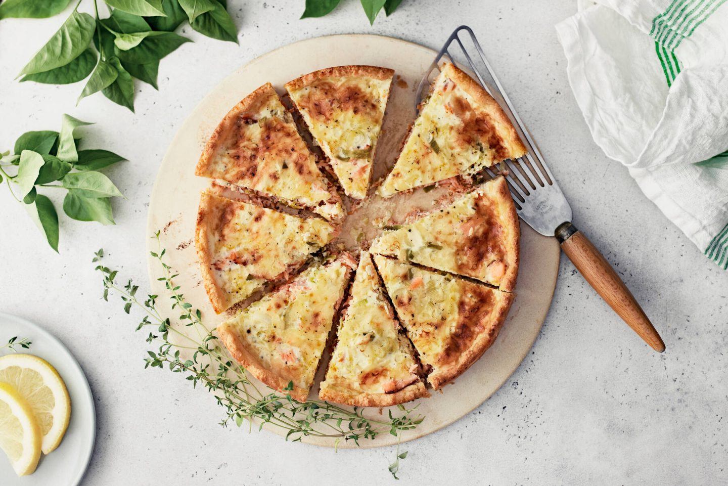 Savulohi Quiche eli savulohipiiras - Valio