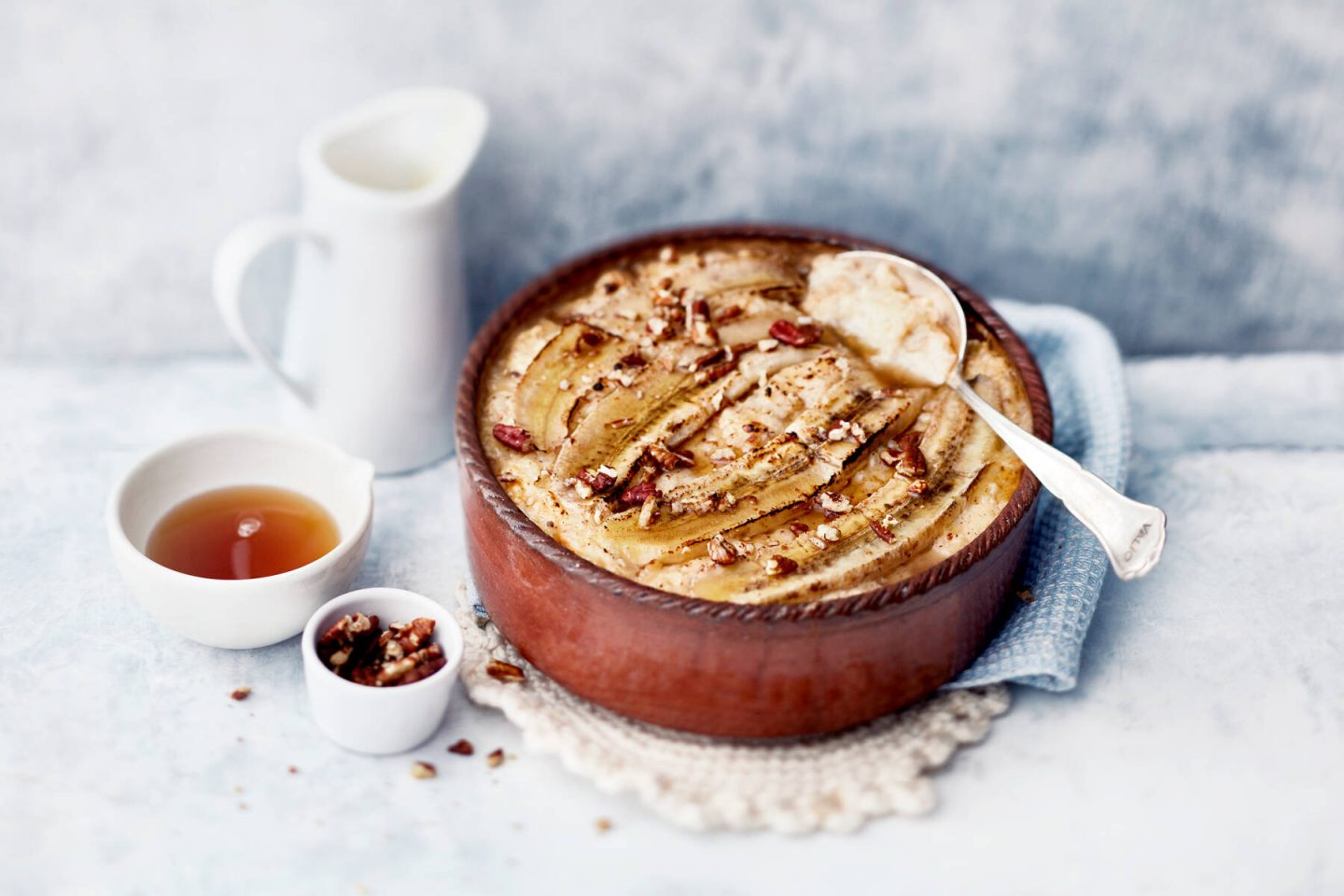 Riisipuuro vesihaudekattilassa & mustikkakeitto - Valio