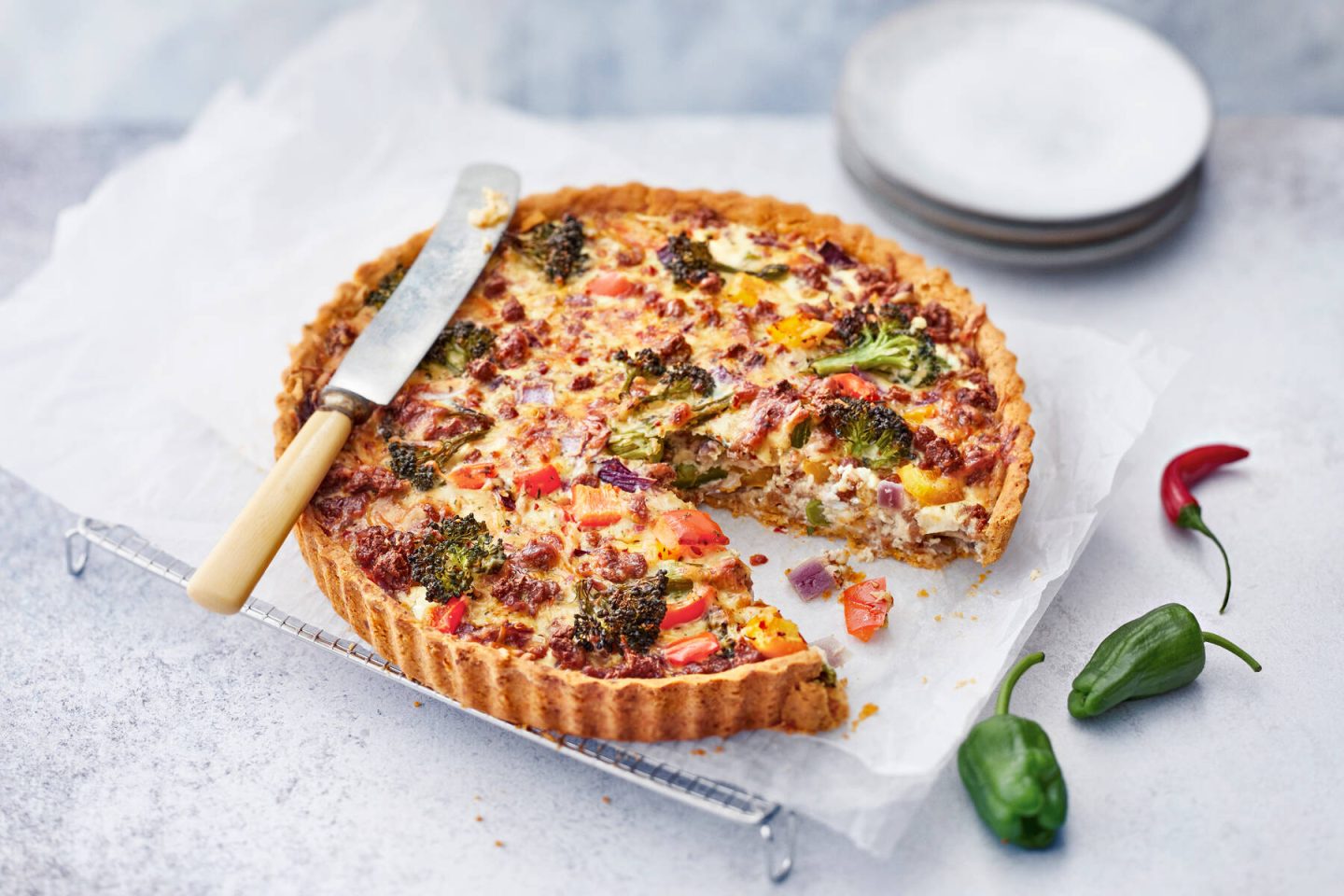 Juusto-kasvispiirakka - Valio