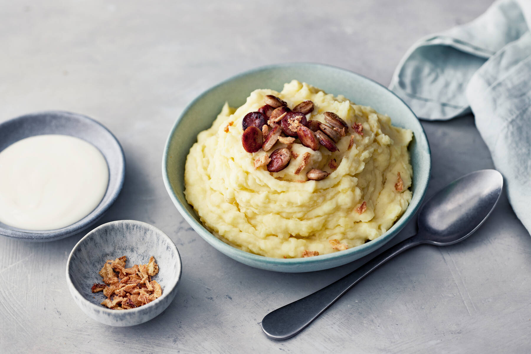 Perunamuusi ruokakermalla - Valio