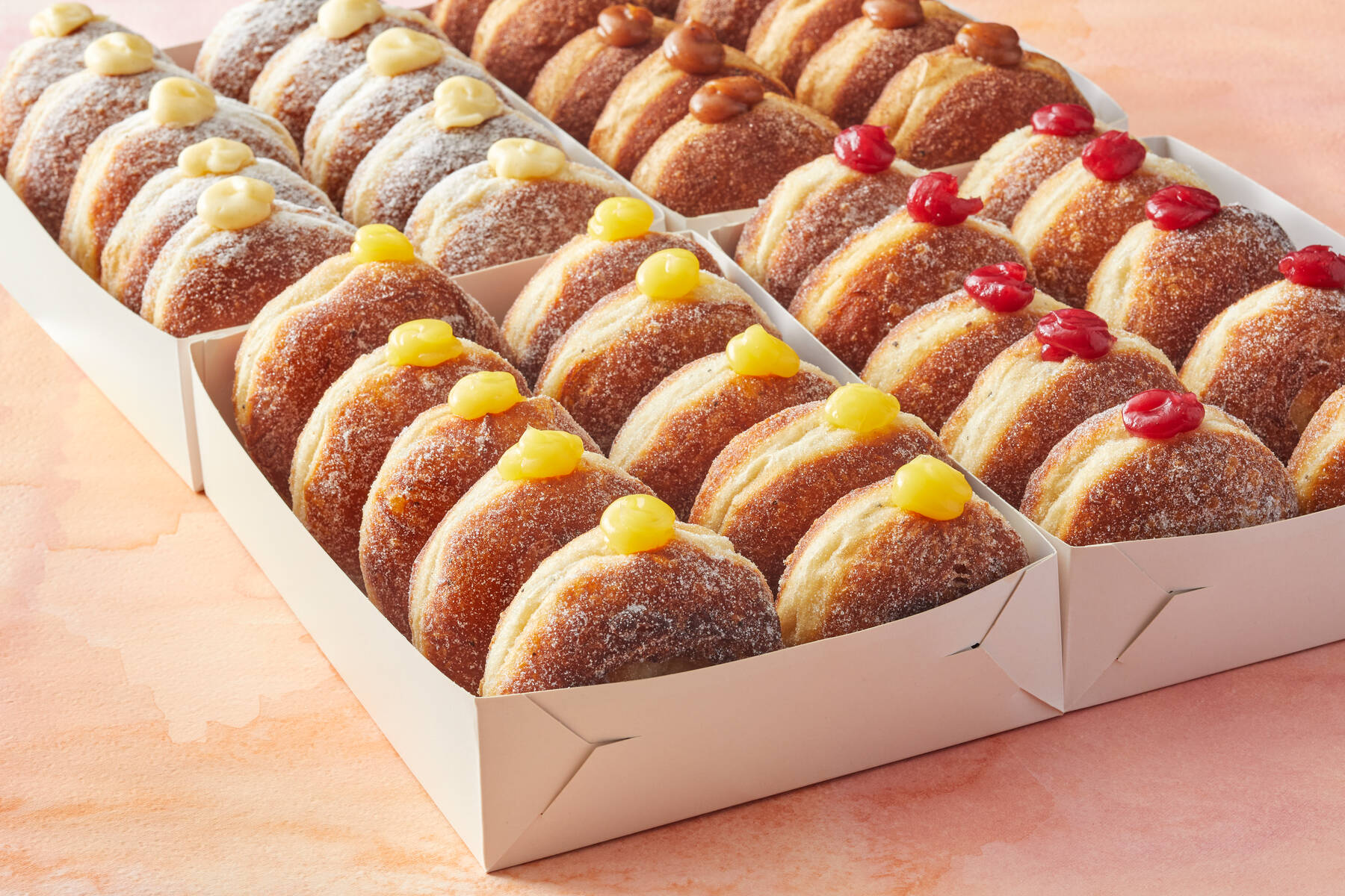 Vappumunkit täytteillä - Valio Aimo